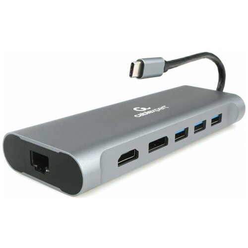 Хаб USB Cablexpert USB-C - USB 3.0/HDMI/DisplayPort/VGA/PD A-CM-COMBO8-01