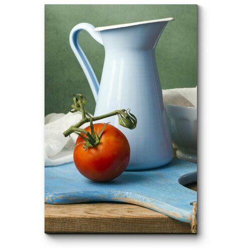 Модульная картина Спелые томаты на ветке 50x75