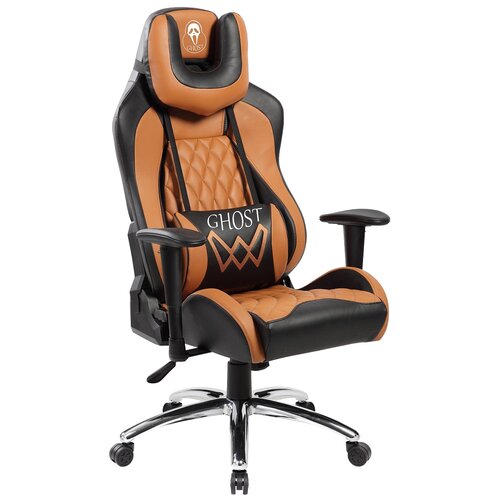 Компьютерное кресло Vinotti Racer GX-04 игровое, обивка: искусственная кожа, цвет: черный/коричневый