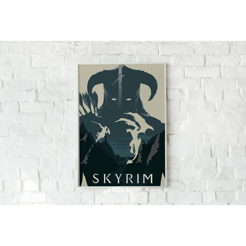 Плакат игровой Скайрим/Skyrim/ Плакат на стену 33х48 см / Постер формата А3+