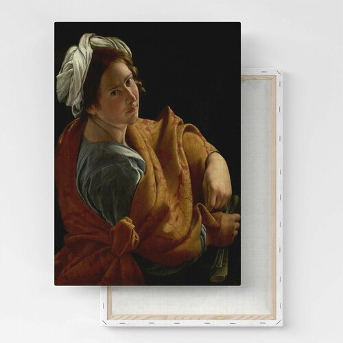 Картина на холсте, репродукция / Орацио Джентилески - Portrait of a Young Woman / Размер 40 x 53 см