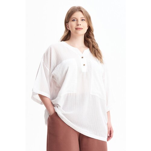 Блуза  Olsi, размер 54, белый