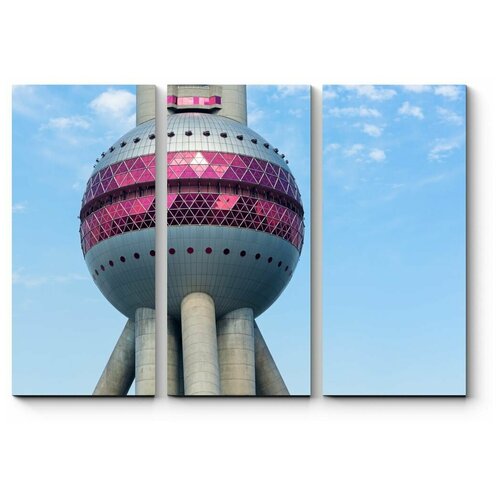 Модульная картина Китайская современная башня130x93