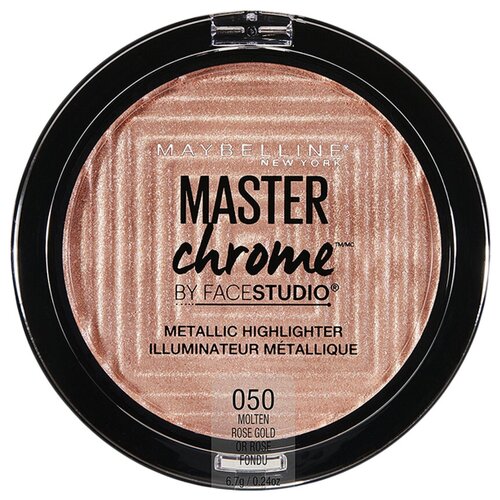 Maybelline New York By Face Studio Хайлайтер Master Chrome Metallic, 050, molten rose gold
