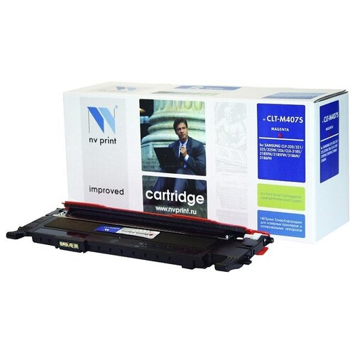 Картридж NV Print CLT-M407S для Samsung, 1000 стр, пурпурный