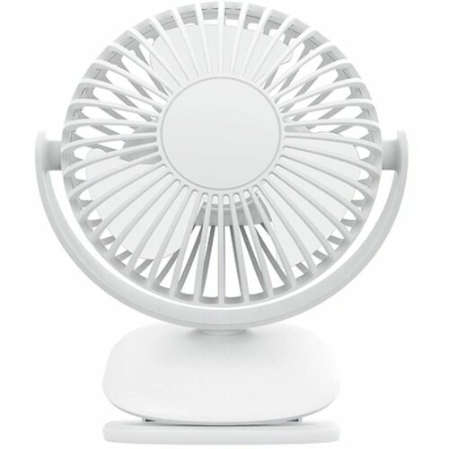 Мини-вентилятор настольный WiWU FS03 с зажимом, вращающийся на 360 градусов, 1200мАч, белый
