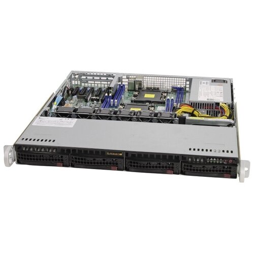 Сервер Supermicro SuperServer 6019P-MTR без процессора/без накопителей/количество отсеков 3.5" hot swap: 4/800 Вт/LAN 1 Гбит/c