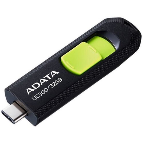 Флеш Диск A-Data 32Gb Type-C UC300 ACHO-UC300-32G-RBKGN USB3.2 черныйзеленый