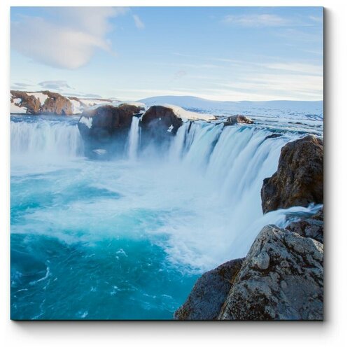 Модульная картина Знаменитый водопад Годафосс, Исландия40x40