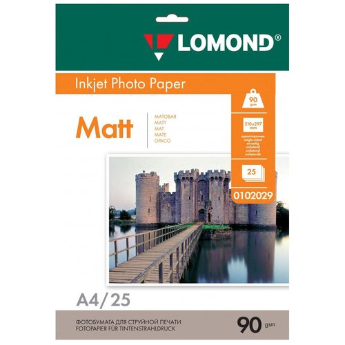 Бумага Lomond A4 0102029 90 г/м², 25 л, белый