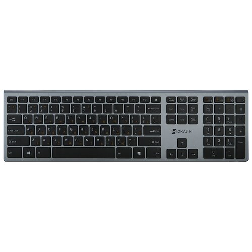 Клавиатуры OKLICK 890S slim серый USB