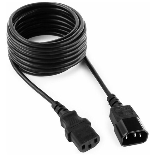 Кабель Cablexpert IEC C13 - IEC C14 (PC-189), 4.5 м, 1 шт., черный