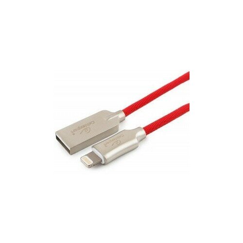 Gembird Cablexpert Кабель для Apple CC-P-APUSB02R-1.8M MFI, AM Lightning, серия Platinum, длина 1.8м, красный, блистер