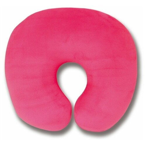 Подушка для шеи Штучки, к которым тянутся ручки Турист велюр, 1 шт., розовый