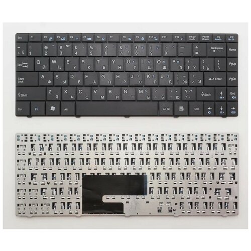 Клавиатура для ноутбука MSI MegaBook EX400 черная (черный шлейф)