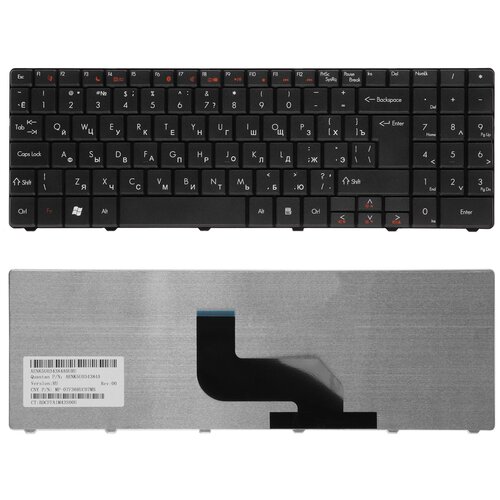 Клавиатура для ноутбука Gateway EC54 черная