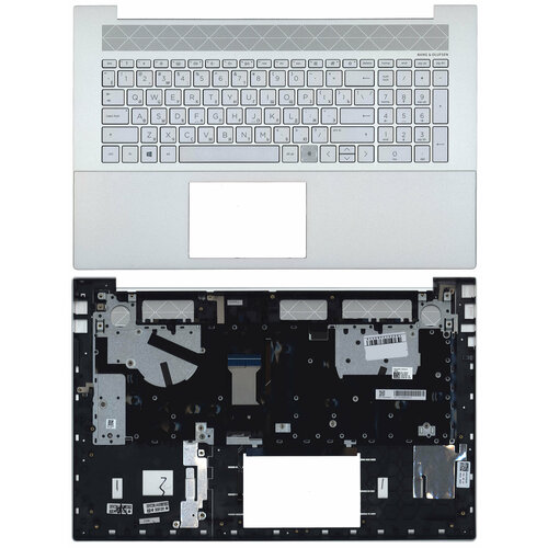 Клавиатура для ноутбука HP Envy 17-CG топкейс, серебристый