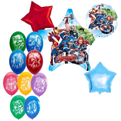 Набор фольгированных и латексных шаров «Мстители»