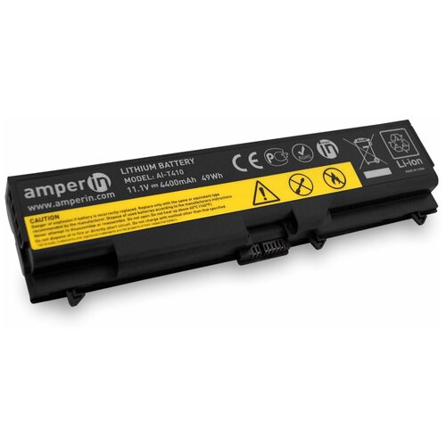 Аккумуляторная батарея Amperin для ноутбука Lenovo ThinkPad EDGE, SL, E 11.1V 4400mAh (65Wh) AI-T410