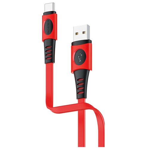Кабель USB Borofone BX35 Carib для Type-C красный