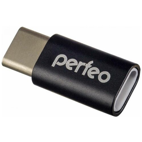 Переходник Perfeo micro USB with Type-C (PF-VI-O005 Black) чёрный