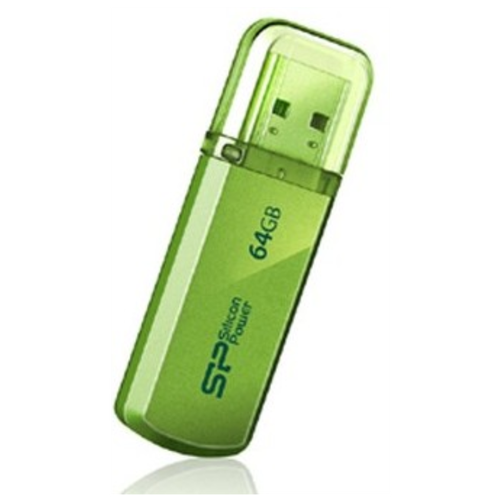 Silicon Power 64Gb Helios 101 SP064GBUF2101V1N USB2.0 зеленый