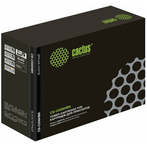 Картридж лазерный CACTUS (CS-C056HBK) для Canon imageCLASS LBP320/540 Series, ресурс 21 000 страниц