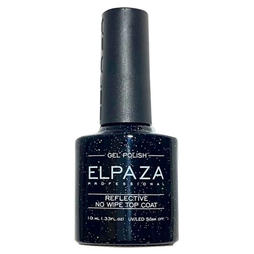 ELPAZA Верхнее покрытие Reflective No Wipe Top Coat, бесцветный, 10 мл