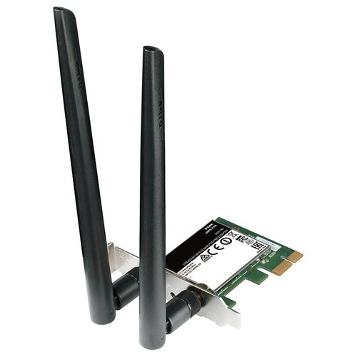 Сетевой адаптер WiFi D-Link DWA-582 PCI Express (ант. внеш. съем) 2ант.