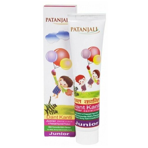 Зубная паста Патанджали Дант Канти для детей (Patanjali Dant Kanti Junior), 100 гр.