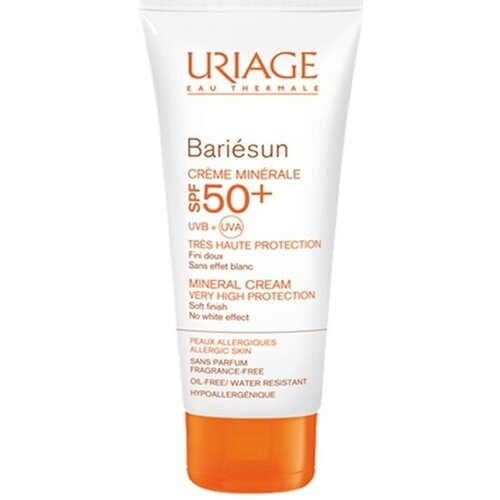 Солнцезащитный крем Uriage Bariesun SPF50+ минеральный для аллергичной кожи, 100 мл