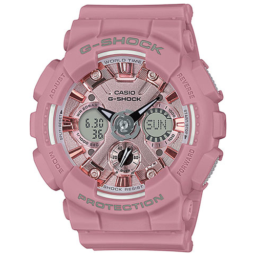 Наручные часы CASIO G-Shock Часы японские наручные женские кварцевые спортивные на ремне Casio GMA-S120DP-4AER, розовый