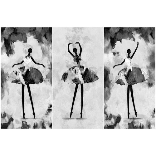 Модульная карина триптих Балерины 80х125