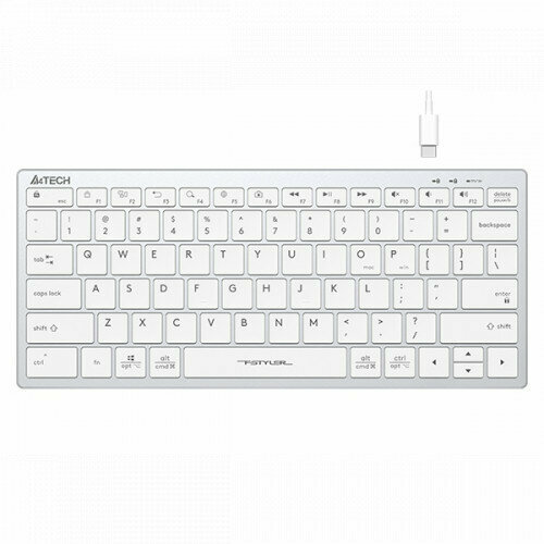 Клавиатура A4Tech Fstyler FX51 белый USB slim Multimedia
