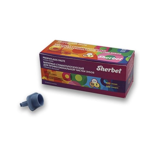 Sherbet Prophylaxis Paste, вкус ассорти, зернистость средняя, 200 унидоз по 2 г