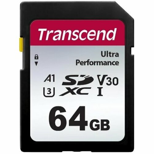 Карта памяти Transcend 64Gb 340S SDXC UHS-I U3 V30 (160/50 MB/s)