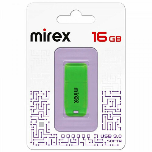 USB Flash Drive 16Gb - Mirex Softa Green 13600-FM3SGN16
