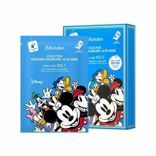 JMsolution Тканевая маска для лица с гиалуроновой кислотой Disney Collection Moisture Hyaluronic Acid Mask, 30мл