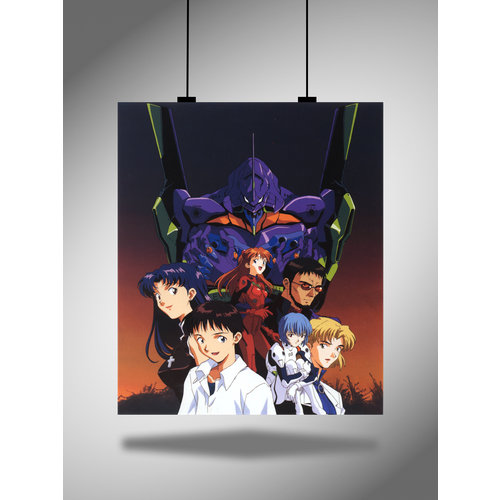 Постер плакат интерьерный на стену аниме Евангелион 3 А3
