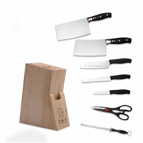 Набор профессиональных кухонных ножей из высококачественной Японской стали 8 в 1 MyPads A157-055 с противоскользящей ручкой как в Икеа