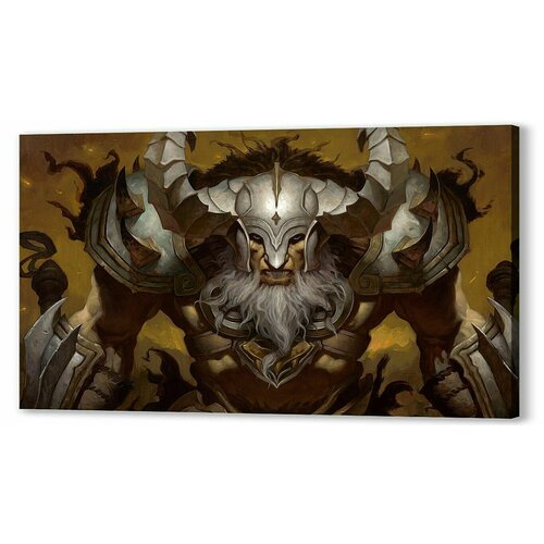 Плакат, постер на холсте Diablo III. Размер 21 х 30 см