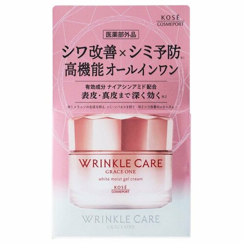 KOSE GRACE ONE WRINKLE Крем увлажняющий и осветляющий для зрелой кожи банка 100 гр