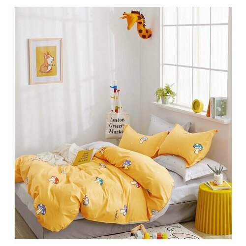 Комплект постельного белья Tango TPIG4-1131, 1.5-спальное, сатин, желтый