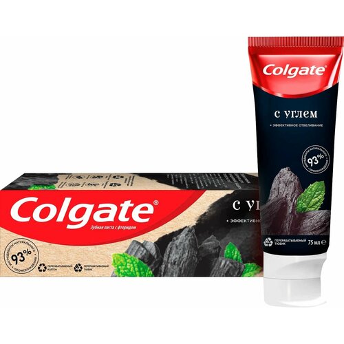 Colgate Зубная паста Naturals Эффективное отбеливание с углем 75 мл