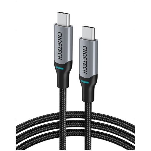 Кабель для зарядки и передачи данных Choetech USB Type C@480Mbps , PD 100 Вт, нейлоновая оплетка, 1,8 м (XCC-1002)