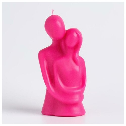 Свеча фигурная "Влюбленные", 12 см, розовая 7322783
