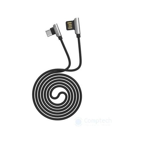 HOCO HC-79392 U42 USB кабель Type-C 1.2m 2.4A Угловой коннектор Black