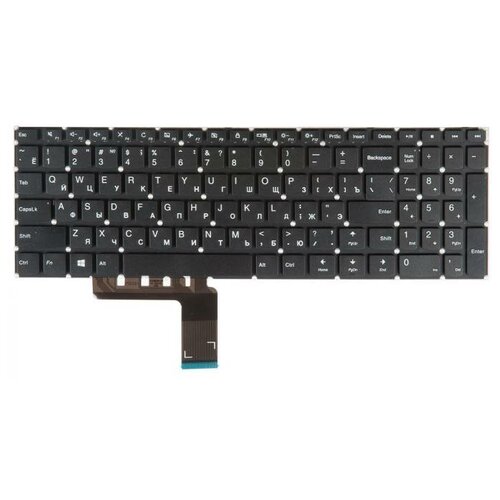 Клавиатура ZeepDeep для ноутбука Lenovo IdeaPad 310, 310-15ISK, V310-15ISK, 310-15ABR, 310-15IAP, черная без рамки, гор. Enter