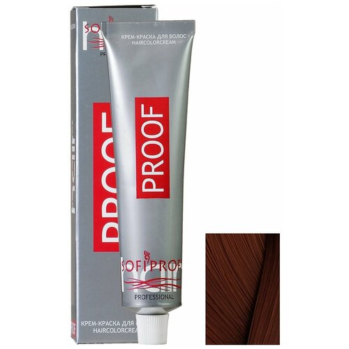 Sofiprofi Крем-краска для волос PROOF, 6.77 тёмно-русый интенсивно-шоколадный, 60 мл