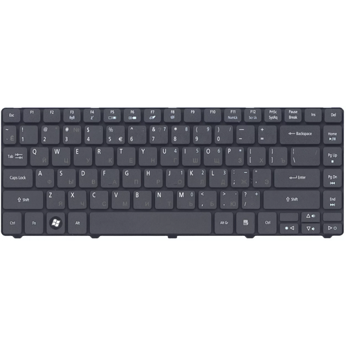 Клавиатура для ноутбука Acer Aspire 4741ZG черная матовая